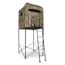 PRIMAL TREE STANDS 7' HOMESTEAD QUAD POD STAND WITH ENCLOSURE HUNTING ...